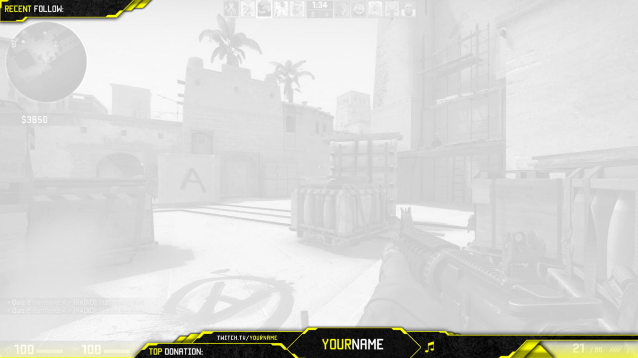 PUBG - Twitch Overlay | Graphicarea.net