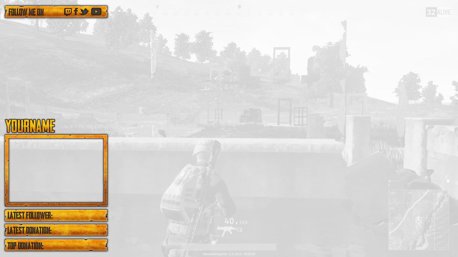 PUBG II - Twitch Overlay | Graphicarea.net