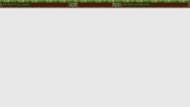 Minecraft – Twitch Overlay | Creeper Pixel Stream Overlay 🎮
