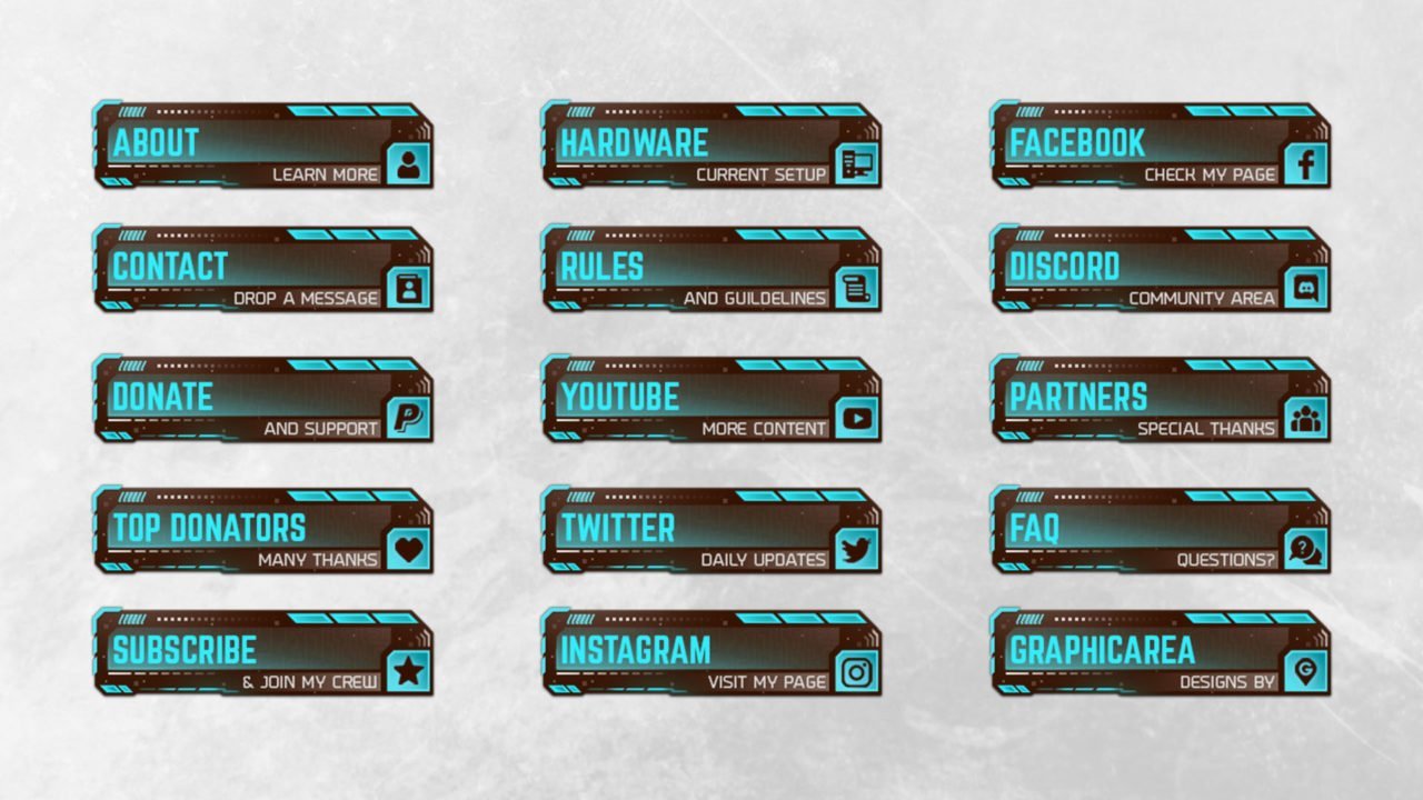 Warzone - Twitch Panels | Graphicarea.net