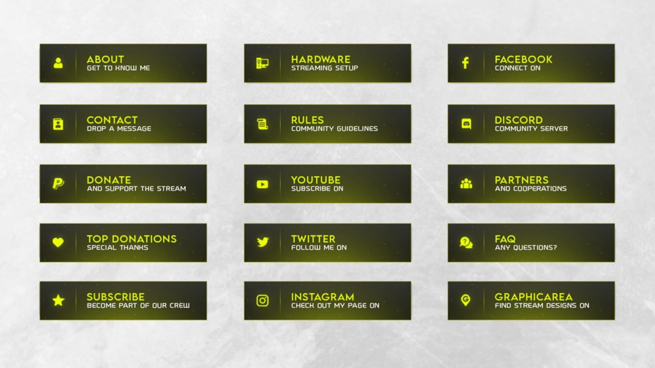Superb - Twitch Panels | Graphicarea.net