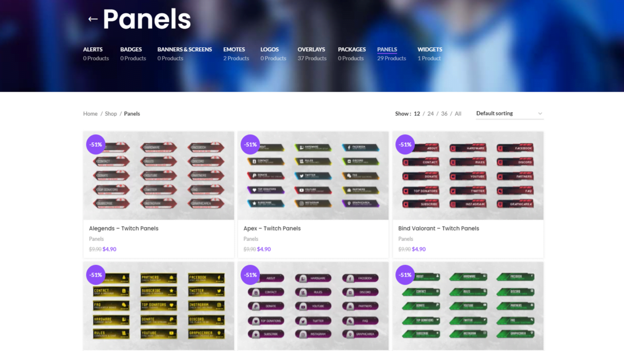 How to Implement Panels on Twitch | Graphicarea.net