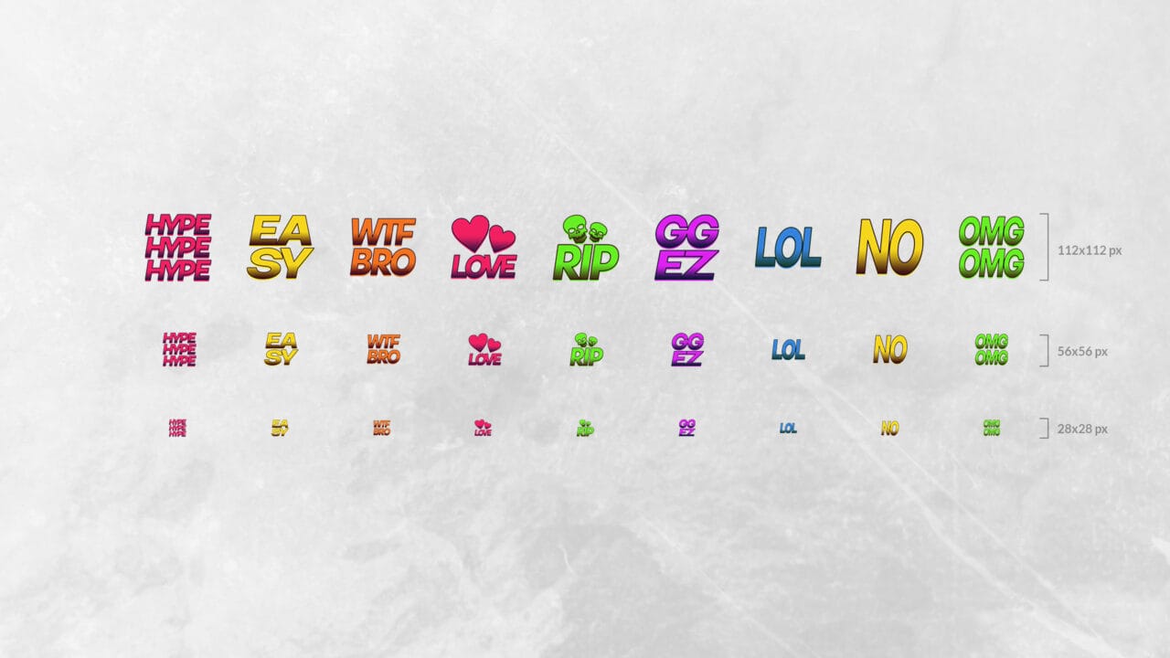 Twitch Emotes | Icons in Perfect Size for Stream Chat ⚡